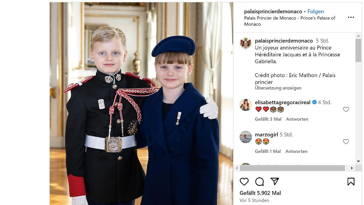Zum 9. Geburtstag: Süßes Foto von Jacques und Gabriella von Monaco ...
