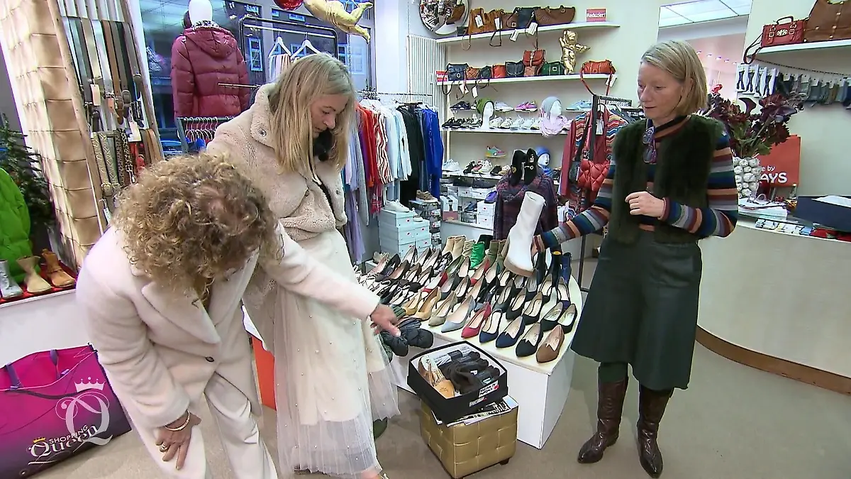 "Ich muss nachdenken": Marion und die Schuh-Qual der Wahl