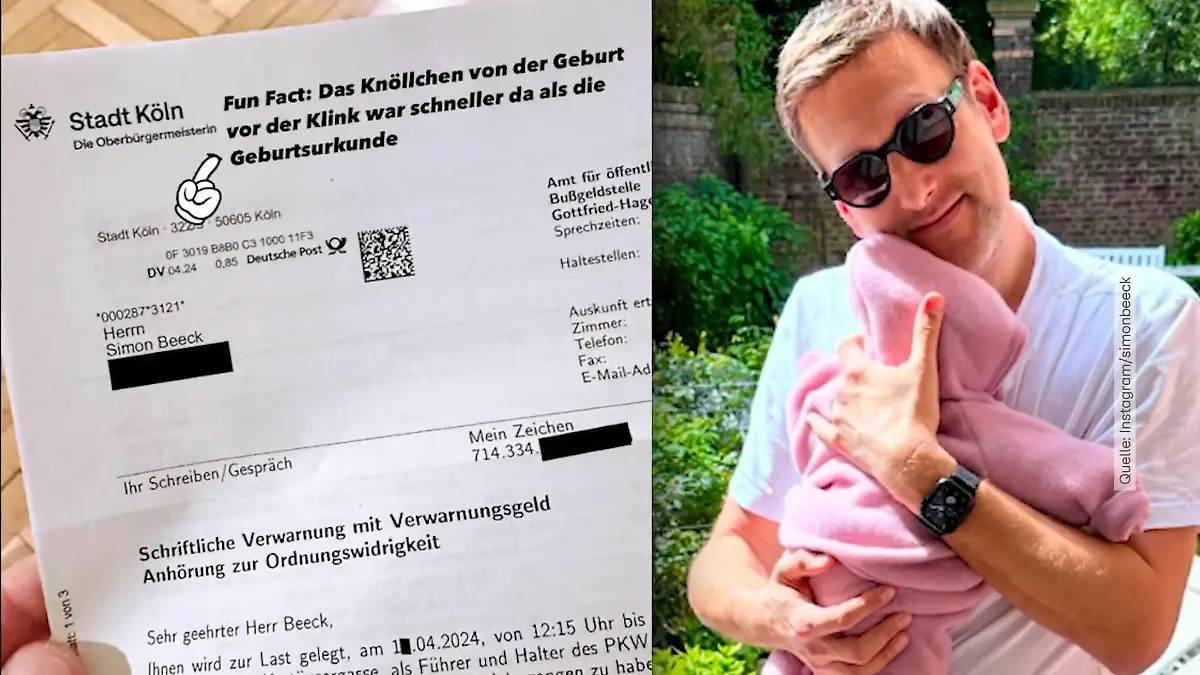 RTL-Moderator Simon Beeck im großen Baby-Talk: Knöllchen vor Geburt ...