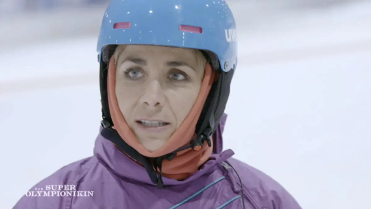 Langsam läuft's mit dem Board: Aus Panagiota wird "Pana-Snow-Ta"