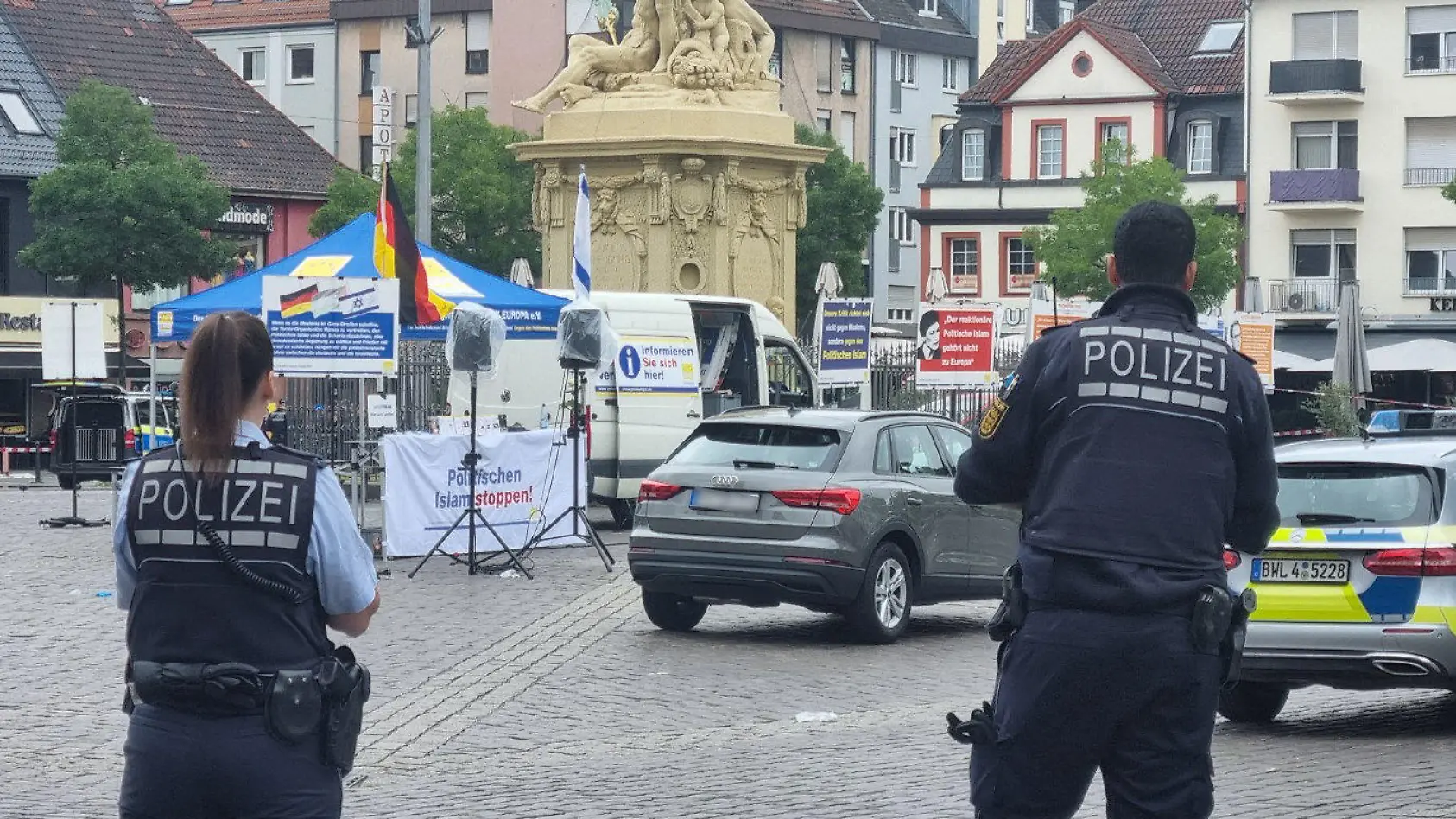 Messerangriff in Mannheim: Islamkritiker Michael Stürzenberger verletzt - Polizist in Lebensgefahr