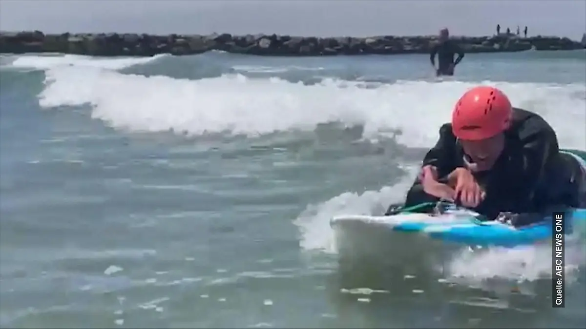 Surfer nach schrecklichem Unfall gelähmt: Doch er kämpft sich zurück ...