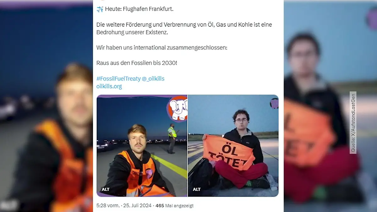 Keine Maschine darf abheben: Klimakleber legen Flughafen Frankfurt lahm