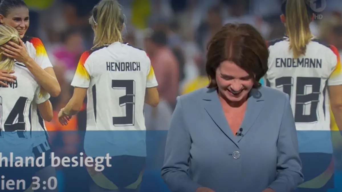 Susanne Daubner bekommt Lachflash in den ARD-Tagesthemen