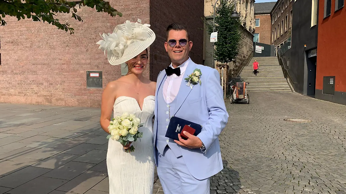 Dennis Schick hat seine Liliana geheiratet