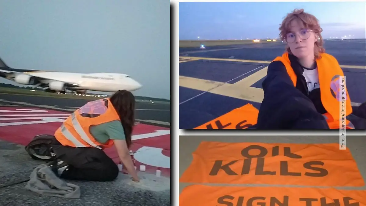 Flughäfen lahmgelegt: "Letzte Generation" klebt sich auf Rollfeldern fest – auch der Airport ...