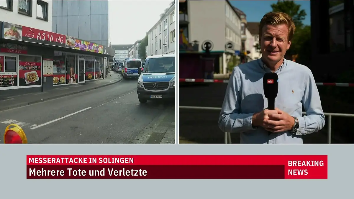 Nach Messerangriff in Solingen: Polizei jagt diesen Mann