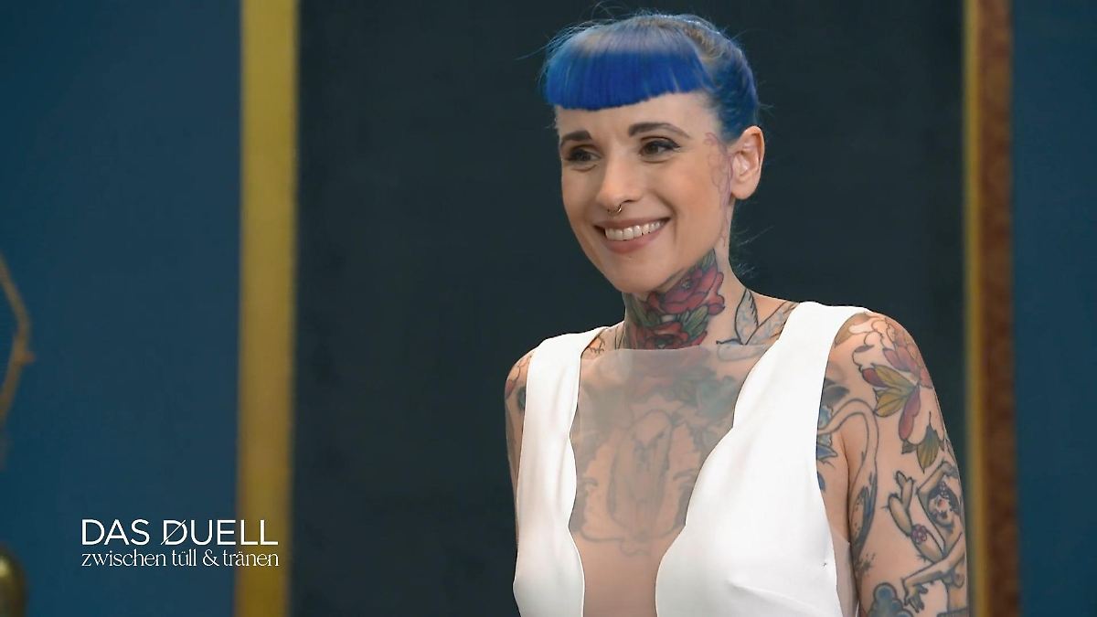 Ist das ihr Ding?: Braut Madlen in einem cleanen Modell