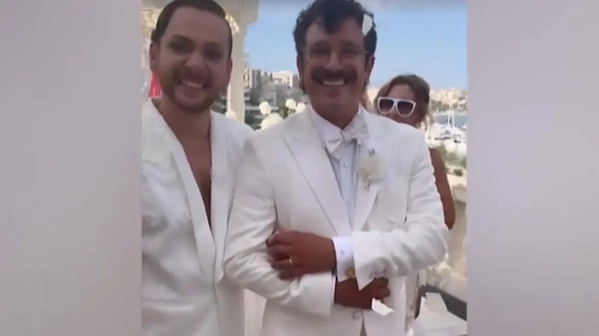 Besondere Hochzeitsfotos: Riccardo Simonetti zeigt erstmals seinen Mann