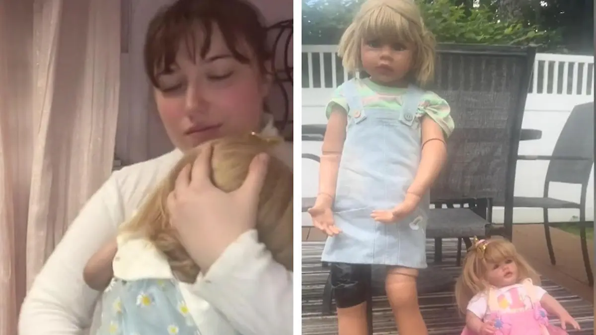 Komm an meine Brust! Kelly stillt ihre Baby-Puppen