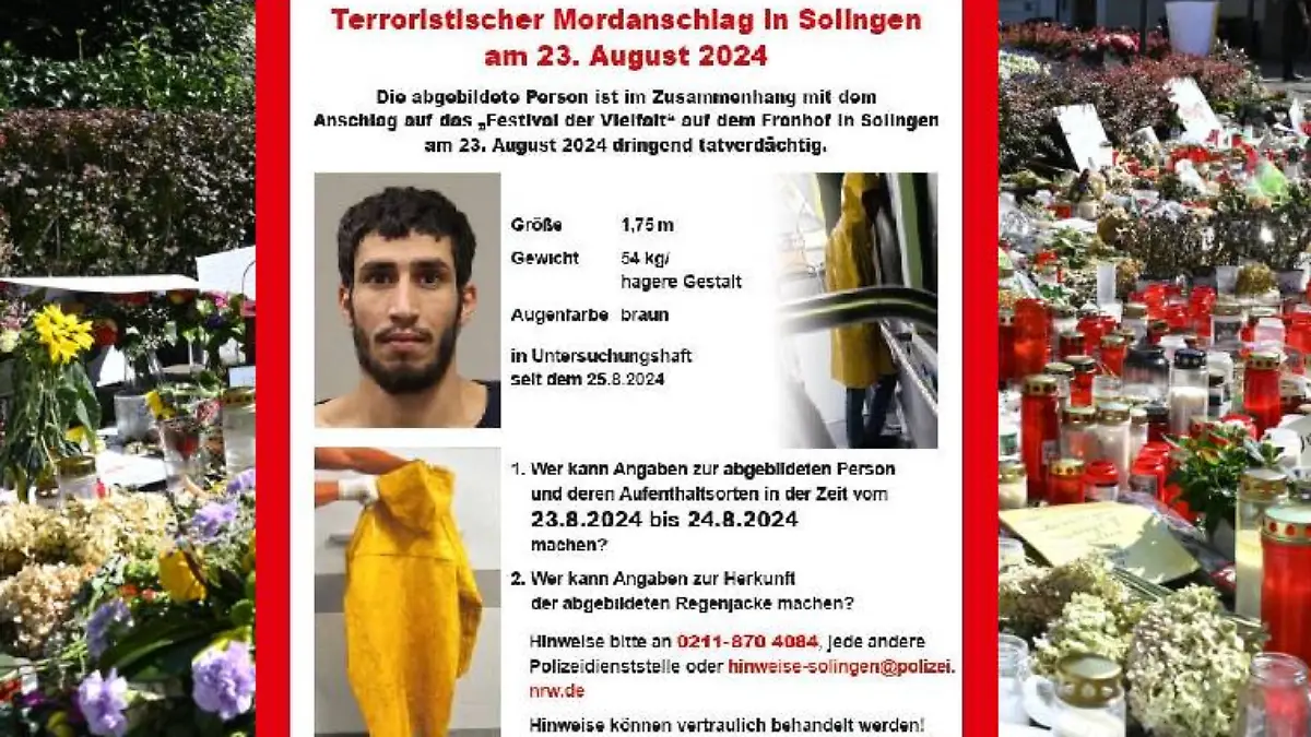 Ermittler zeigen Solingen-Attentäter jetzt offen! Was hat es mit der ...