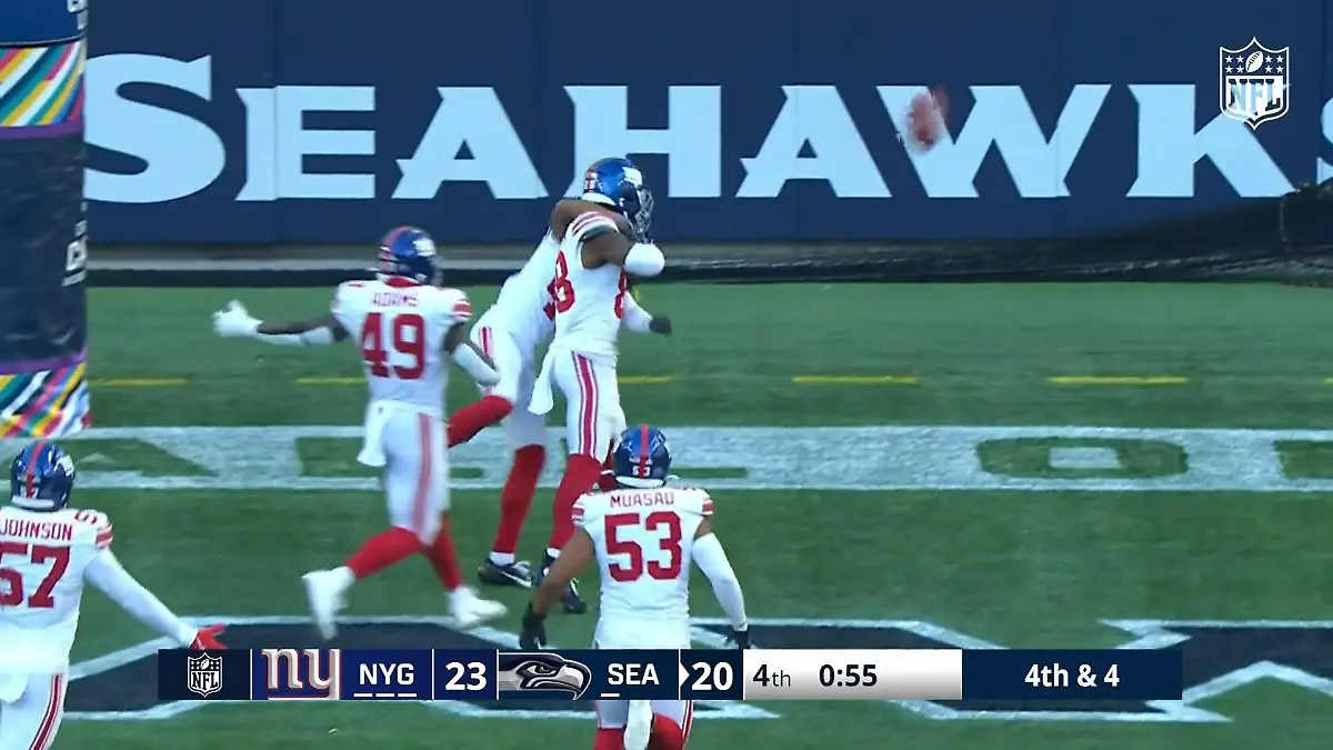 Seahawks zeigen Nerven: Big play! Giants machen den Sack zu