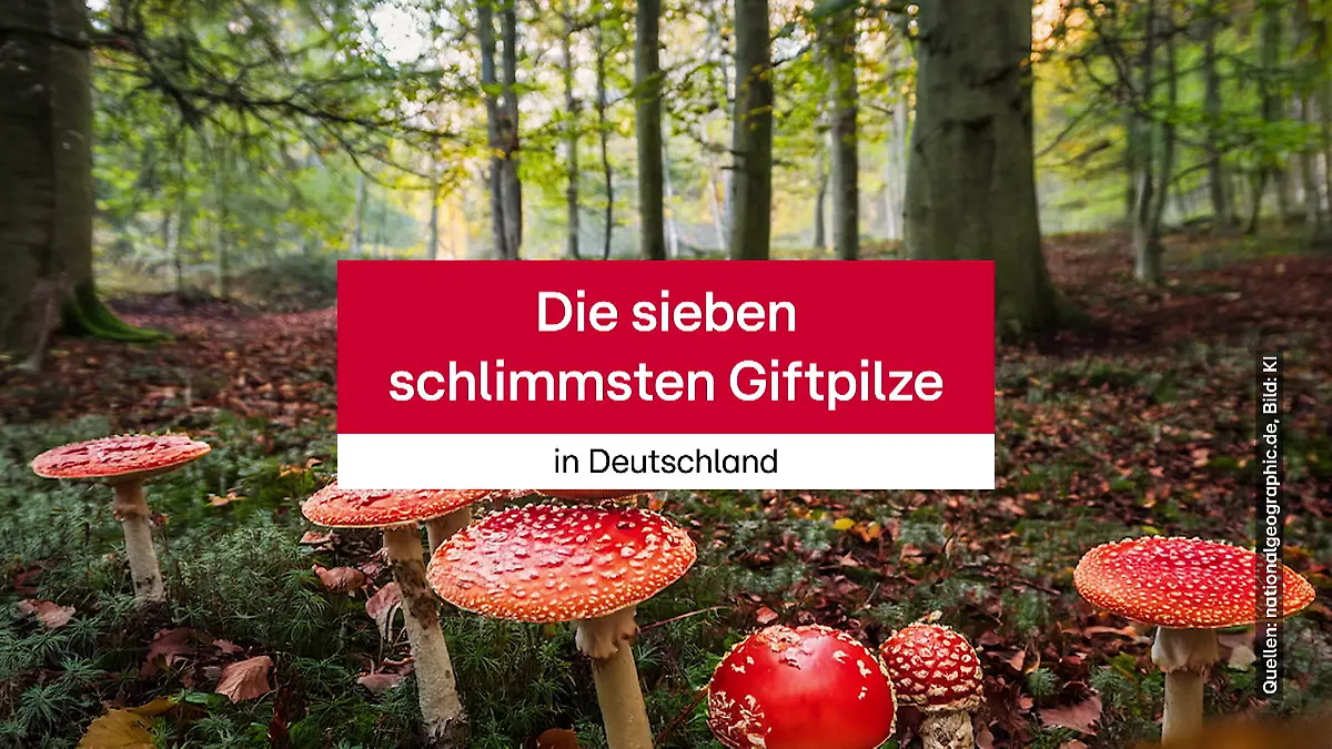 Die sieben schlimmsten Giftpilze: So sehen die giftigen Pilze aus