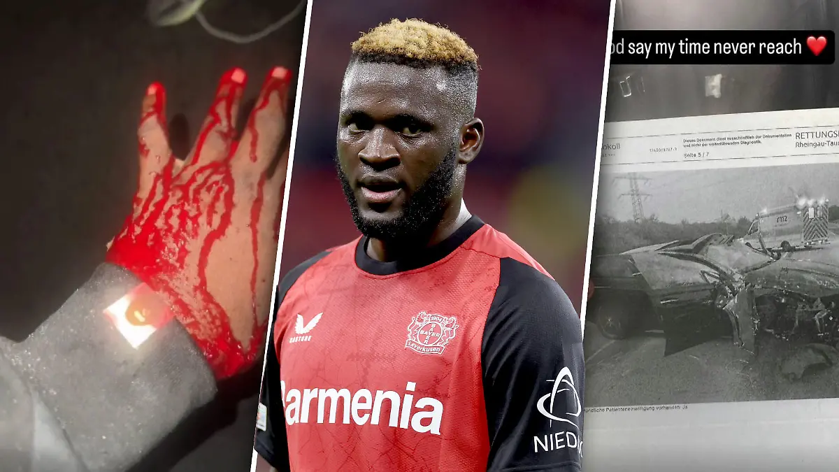 Fußballer teilt Schock-Video: Leverkusen-Star Boniface sitzt bei Horror ...