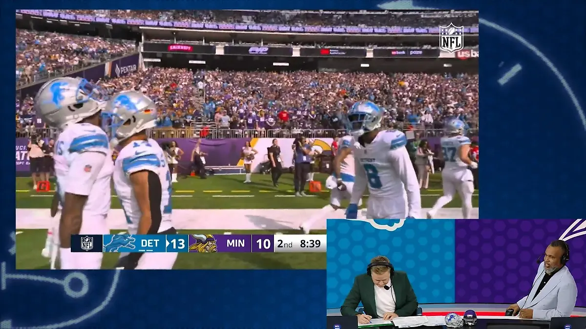 NFL: Deutscher Amon-Ra St. Brown stürmt zum Touchdown gegen Vikings