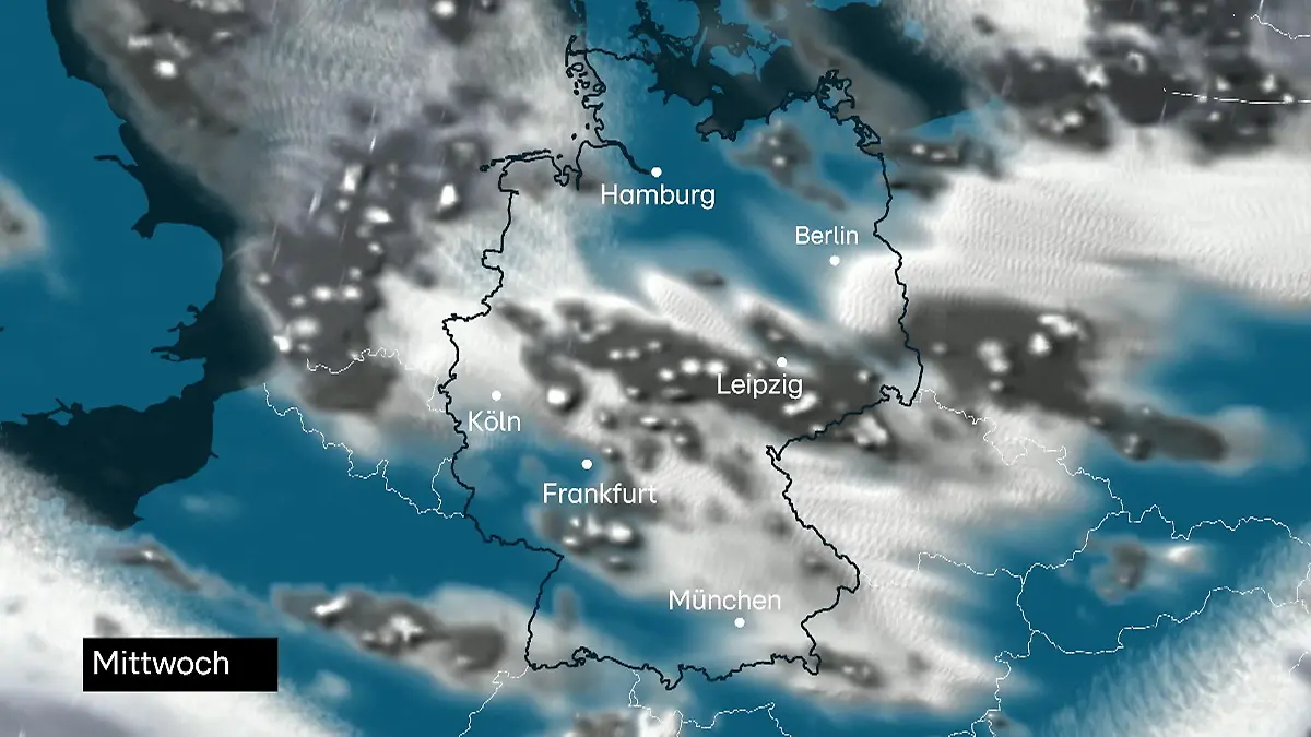 So zieht Sturmtief Quiteria: Intensive Wetterlage: Schnee und Orkanböen in Deutschland
