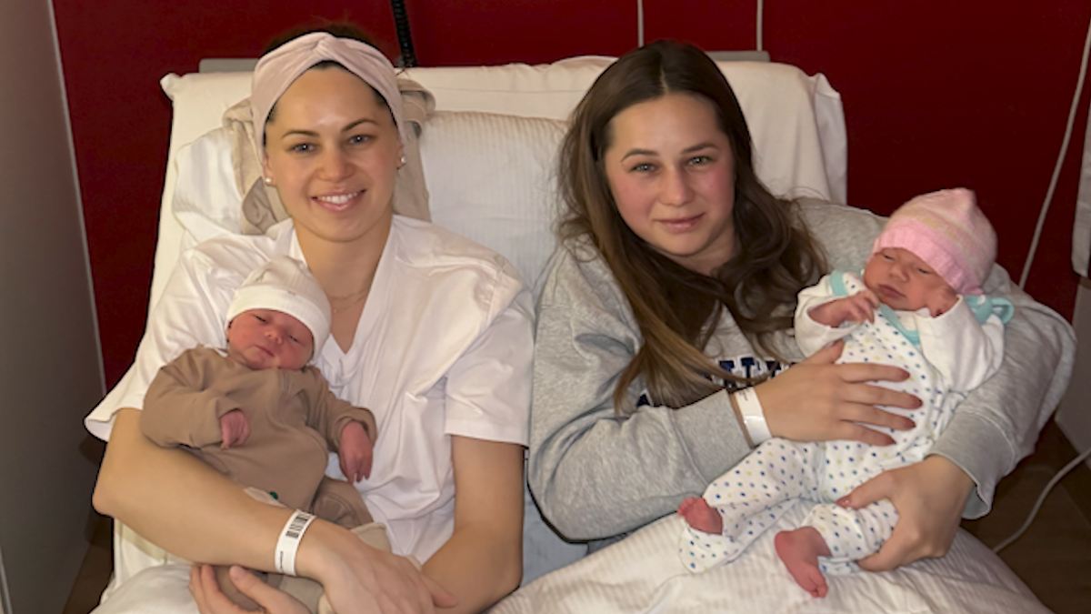 Schwestern aus Darmstadt bringen Babys fast zeitglich zur Welt!
