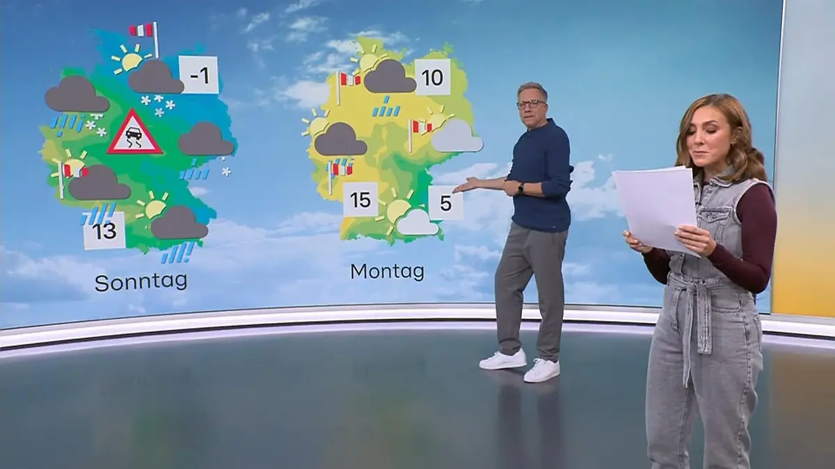 RTL-Moderatoren werden zu Wetter-Praktikanten – live im TV!