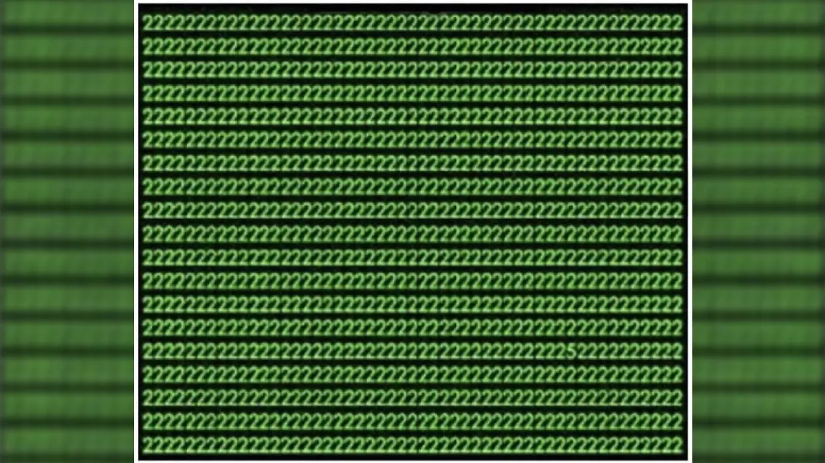 Hier versteckt sich eine Fünf! Lösen Sie das Suchbild in unter zehn ...