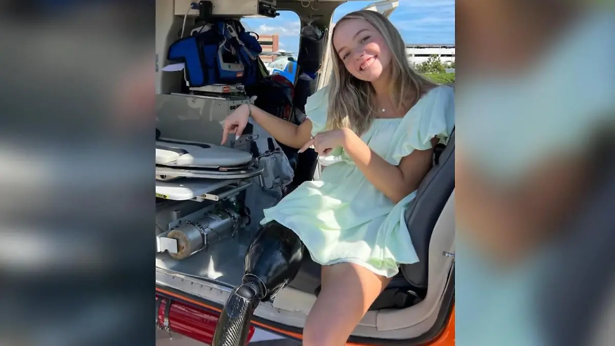 Bruder rettete sie aus dem Wasser!: Hai biss ihr Bein ab: Addison ...