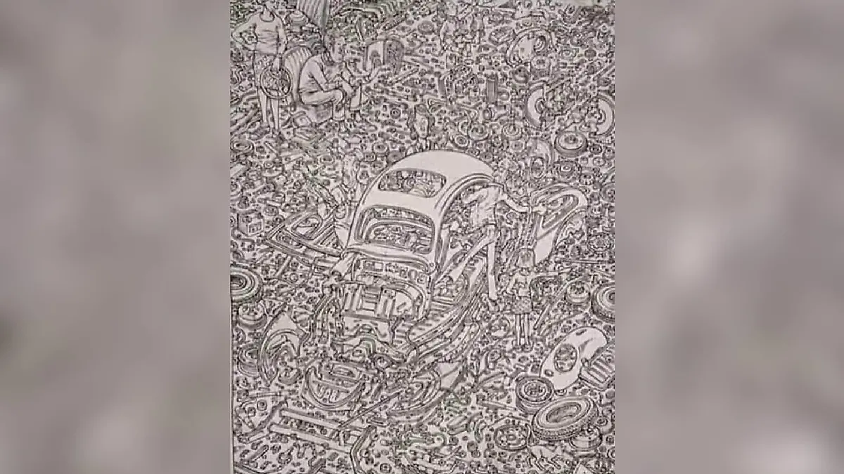 In diesem Suchbild verstecken sich sechs Personen und eine Katze ...