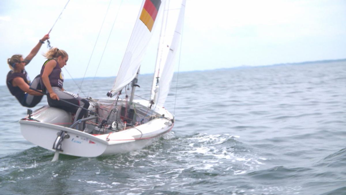 Die Beiden segeln erst seit einem Jahr zusammen: Luise Wanser und ...