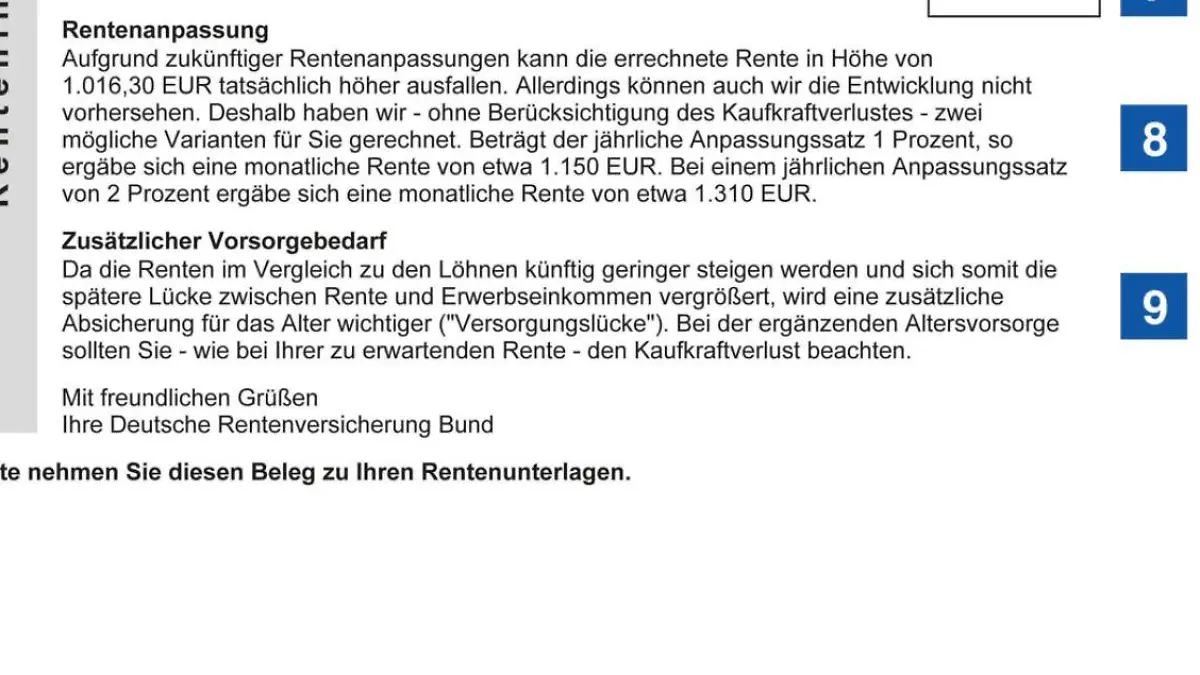 Renteninformation 2020: Den eigenen Rentenbescheid richtig lesen und ...