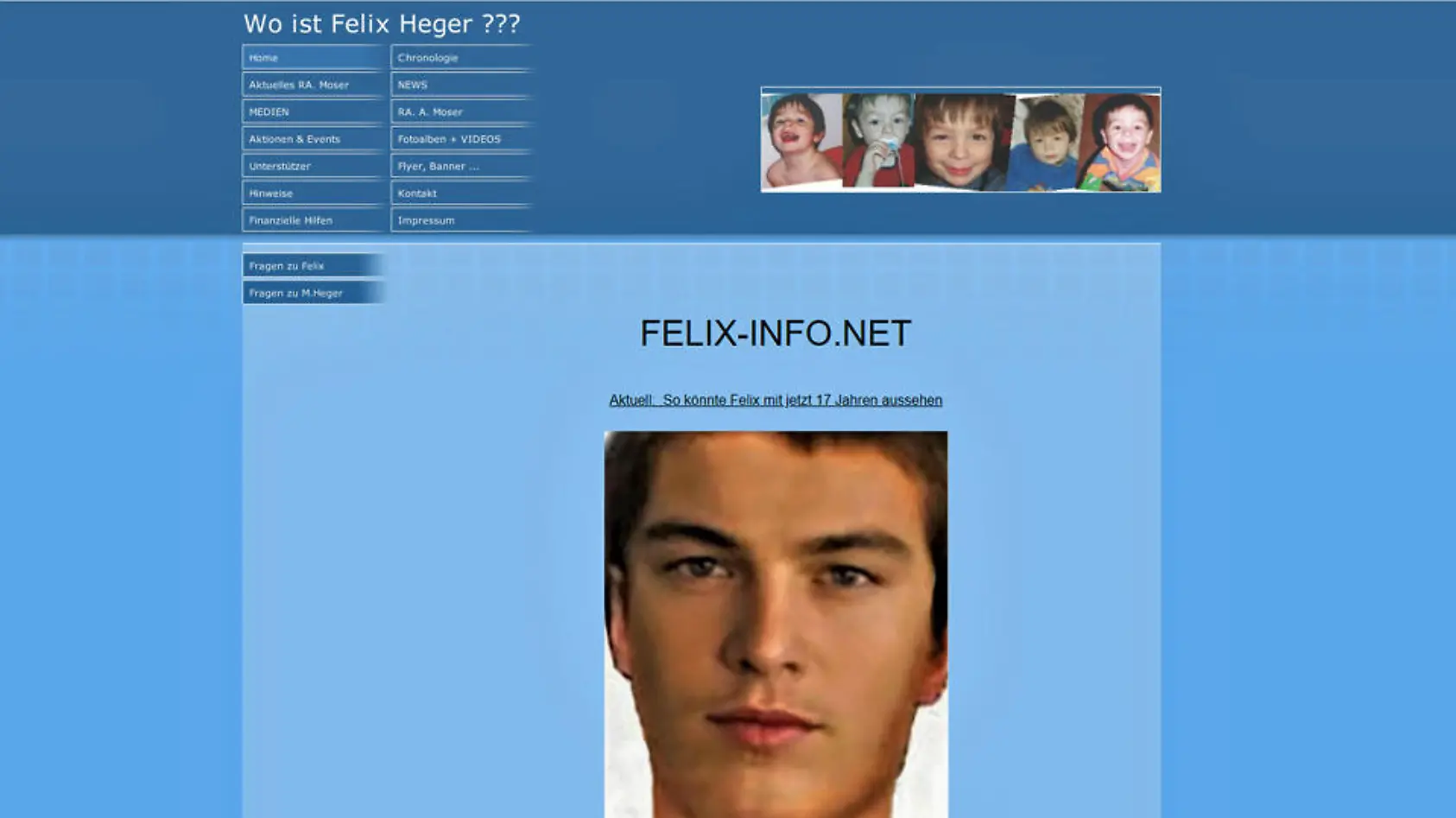 Großeltern suchen seit 14 Jahren nach ihrem vermissten Enkel Felix Heger