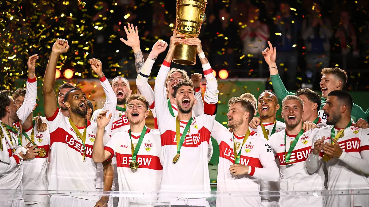 VfB Stuttgart gewinnt den DFB-Pokal durch einen Sieg gegen Arminia Bielefeld
