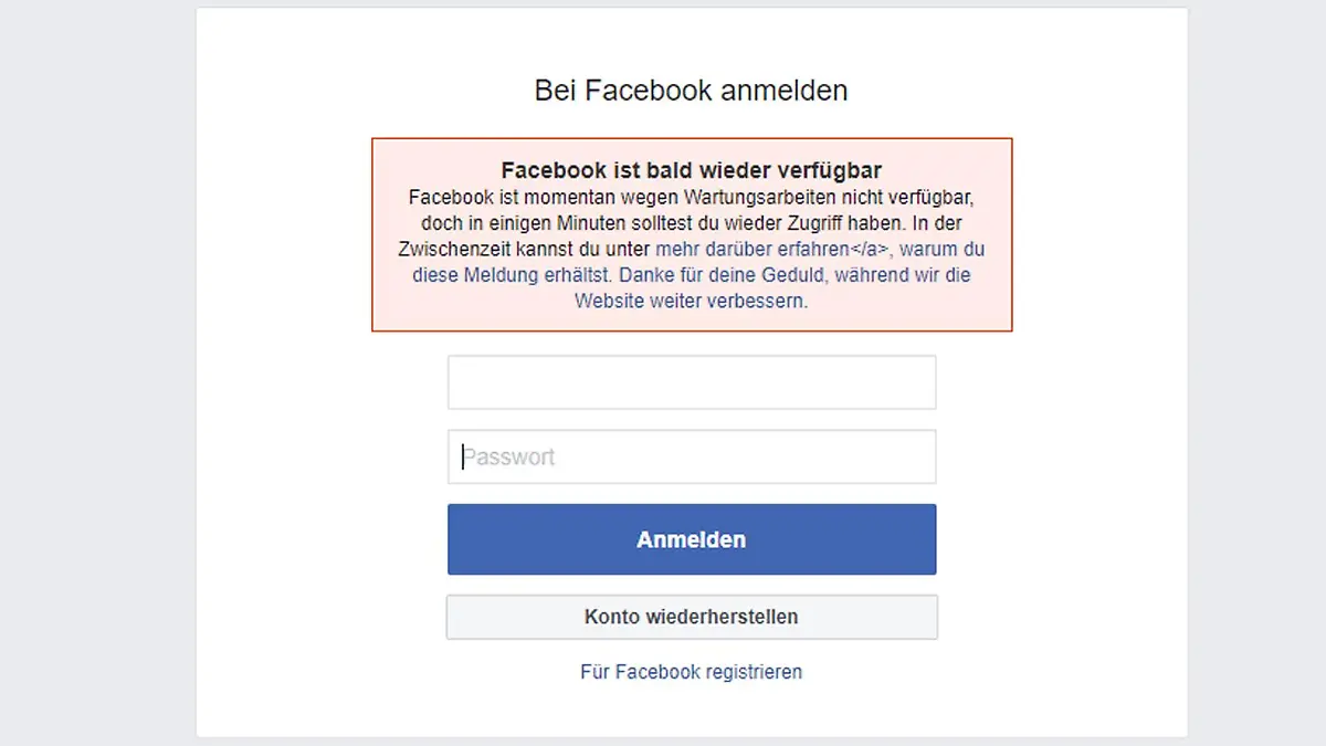 Facebook, Instagram und Whatsapp lange down