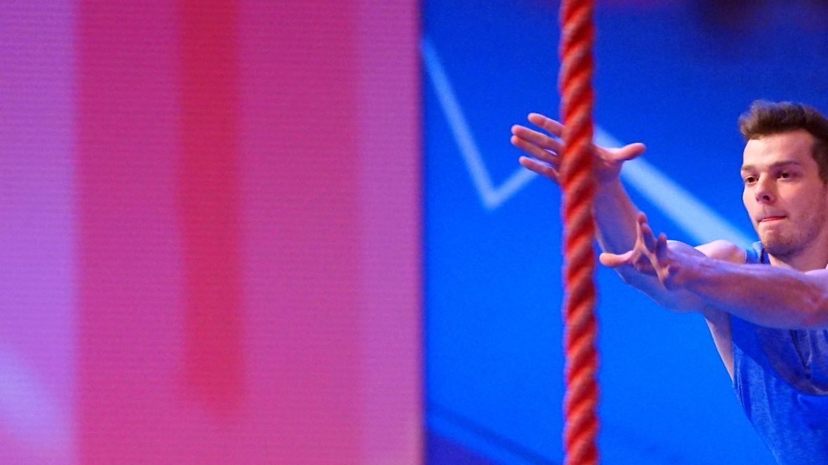 Ninja Warrior Germany 2017: Oliver Edelmann rennt im Parcours allen davon