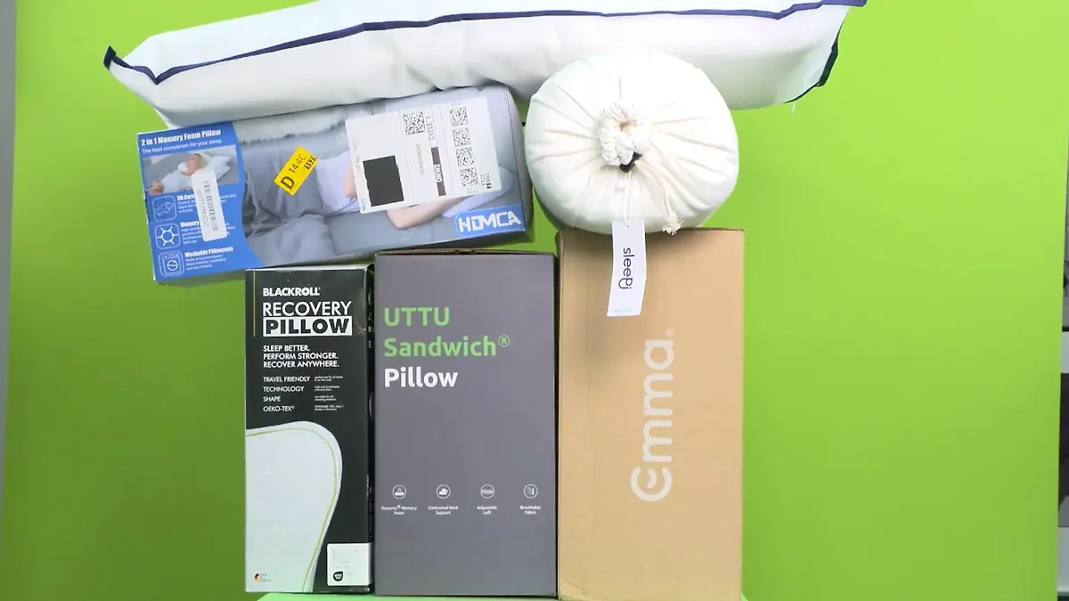 Sechs Modelle im Test: Auf welchem Memory Foam Kissen schlafen wir ...