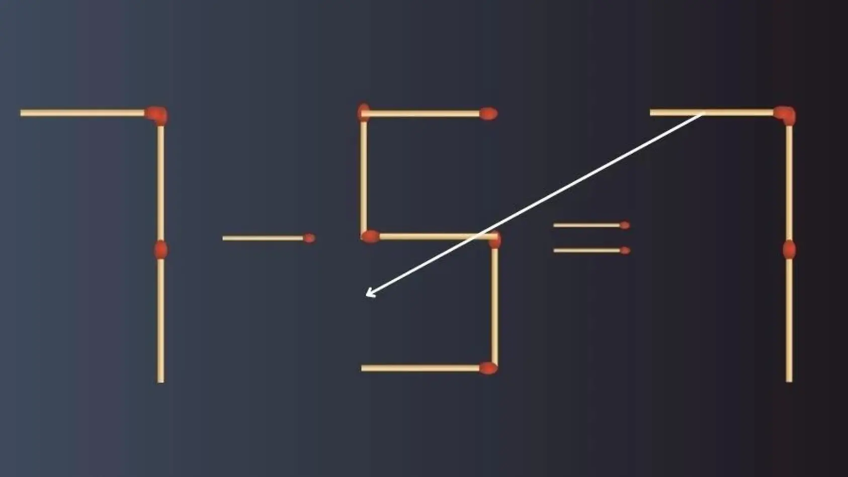Logik-Rätsel: Hier muss nur ein Streichholz verschoben werden - doch welches?