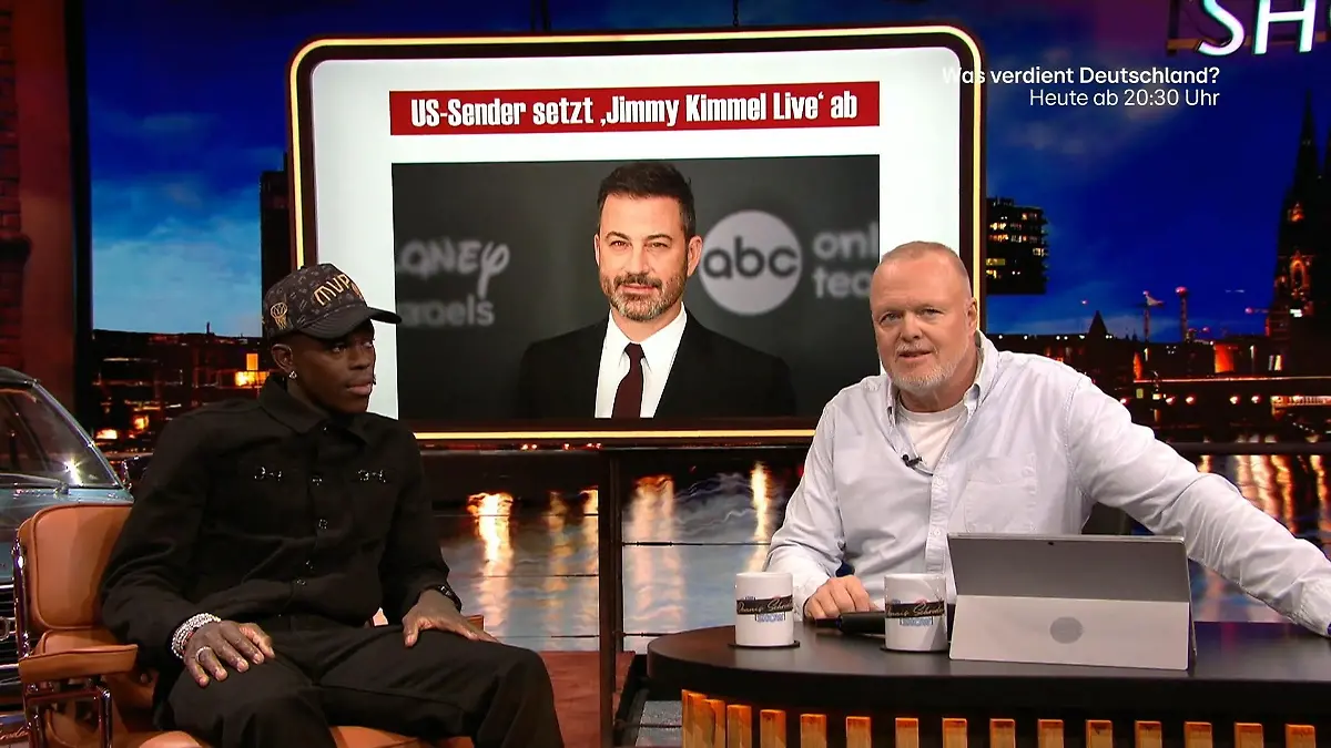 Stefan Raab macht Angebot im Live-TV: US-Late-Night-Star Jimmy Kimmel bei RTL immer willkommen!