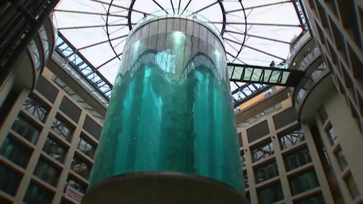 Aquadom "in Trümmern": So sah das geplatzte Aquarium früher aus