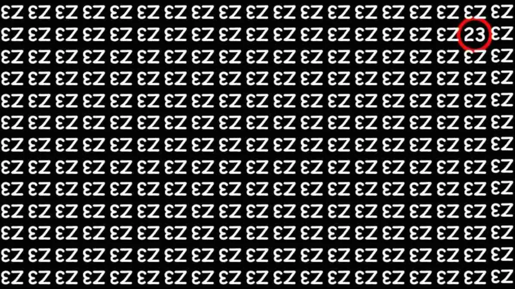 Suchbild mit Zahlen: Nur Profis finden die 23 in unter 10 Sekunden!