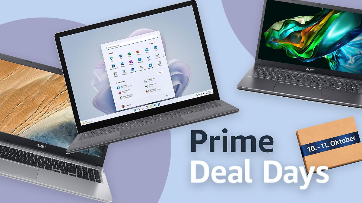 Laptops am Prime Day: Welche Angebote gibt es heute?