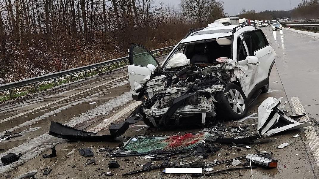 A27 nahe Bremen: Traumatisierter Polizeihund greift nach Massen-Crash Halterin an