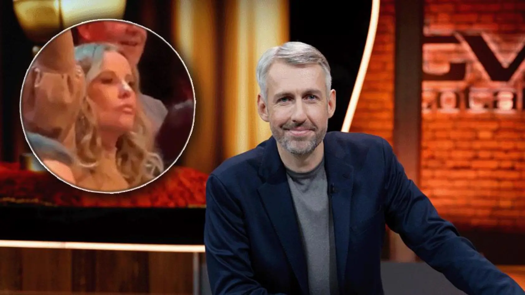 TV total: Sebastian Pufpaff geht zu Boden - RTL-Moderatorin Katja ...