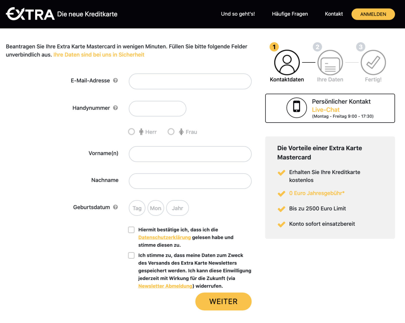 Die Extra-Karte Kreditkarte: Alle Vorteile & Nachteile und Erfahrungen