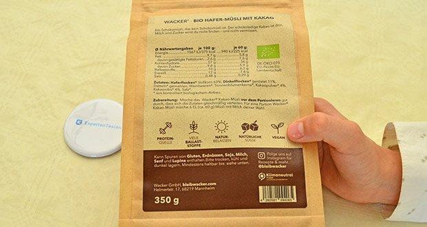 Praxistest: Wacker Kakao Müsli Bio – Schoko-Müsli mal anders – RTL Online